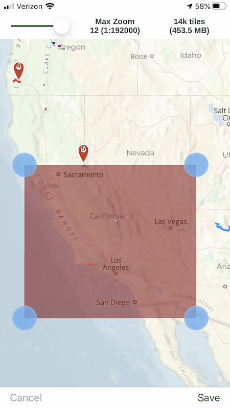 Download maps for an entire state in Gaia GPS? Yes! — Alpinesavvy