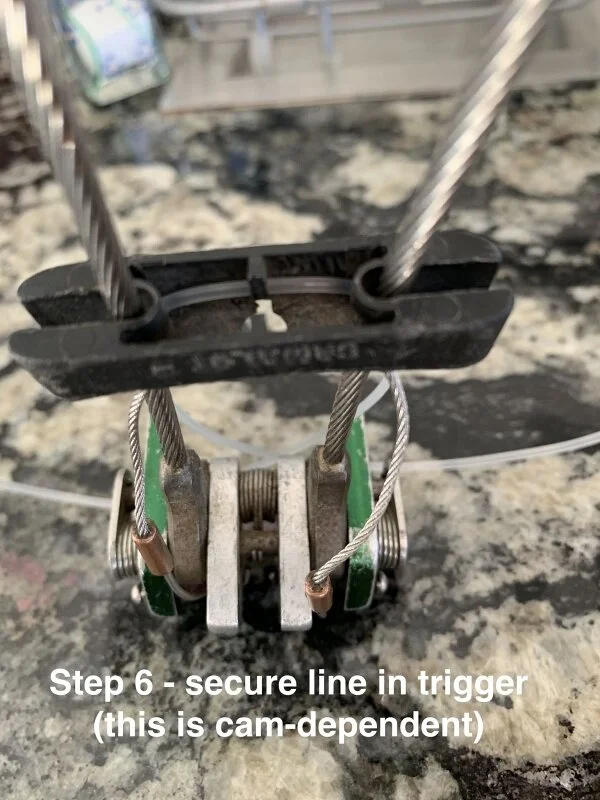 Repair a cam with trimmer line - tutorial — Alpinesavvy