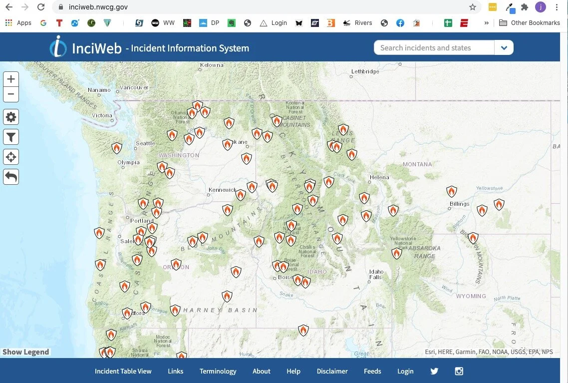 Is there a wildfire near my climb? Check here — Alpinesavvy