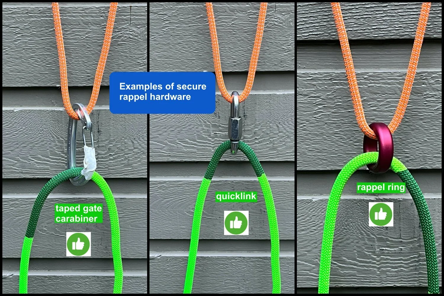 How to attach a rappel ring to a sewn sling — Alpinesavvy