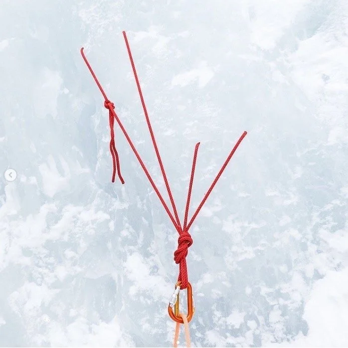 Ice climbing top rope? Consider a V-thread — Alpine Savvy