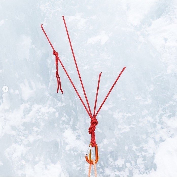 Ice climbing top rope? Consider a V-thread — Alpine Savvy