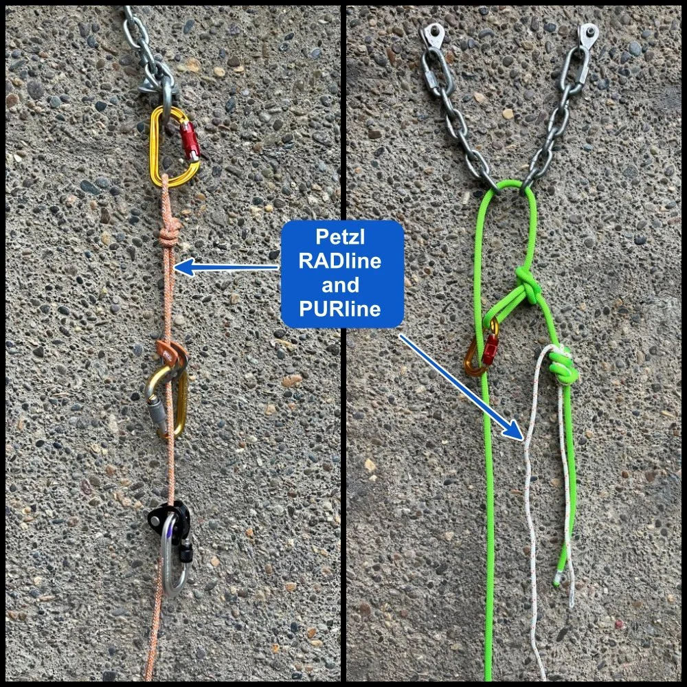 Petzl - RADline vs PURline comparison — Alpine Savvy