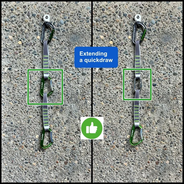 How to extend a quickdraw — Alpinesavvy