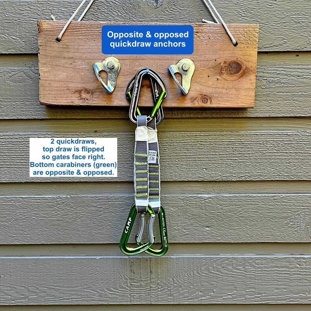 Old School Tools - opposite and opposed carabiners — Alpinesavvy