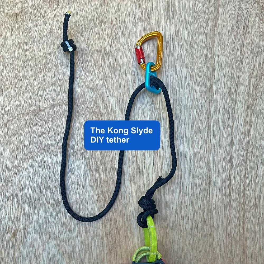 DIY tether with the Kong Slyde — Alpinesavvy