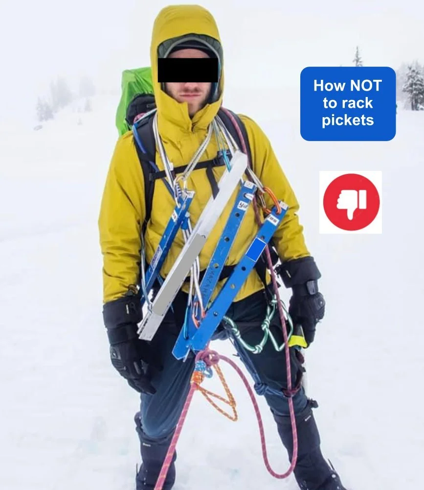 How to (and how not to) rack pickets — Alpinesavvy