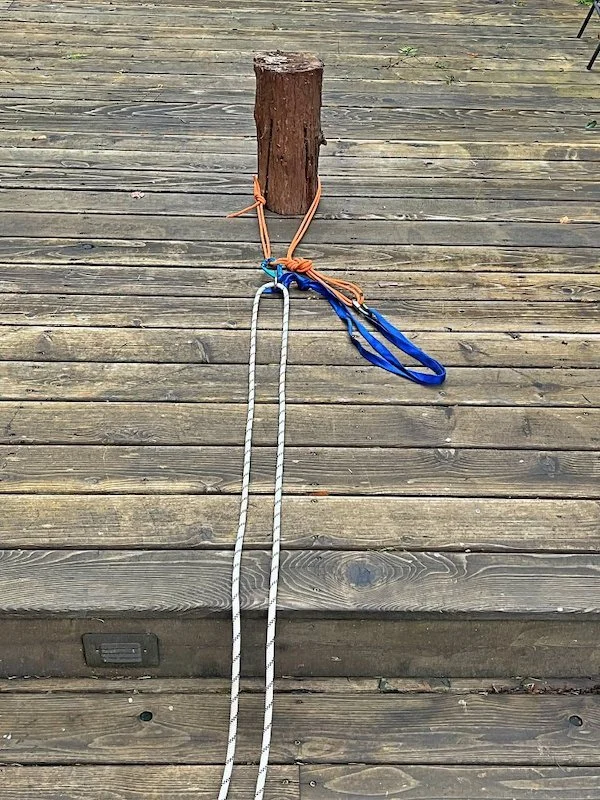 How to rig a "courtesy" anchor — Alpinesavvy