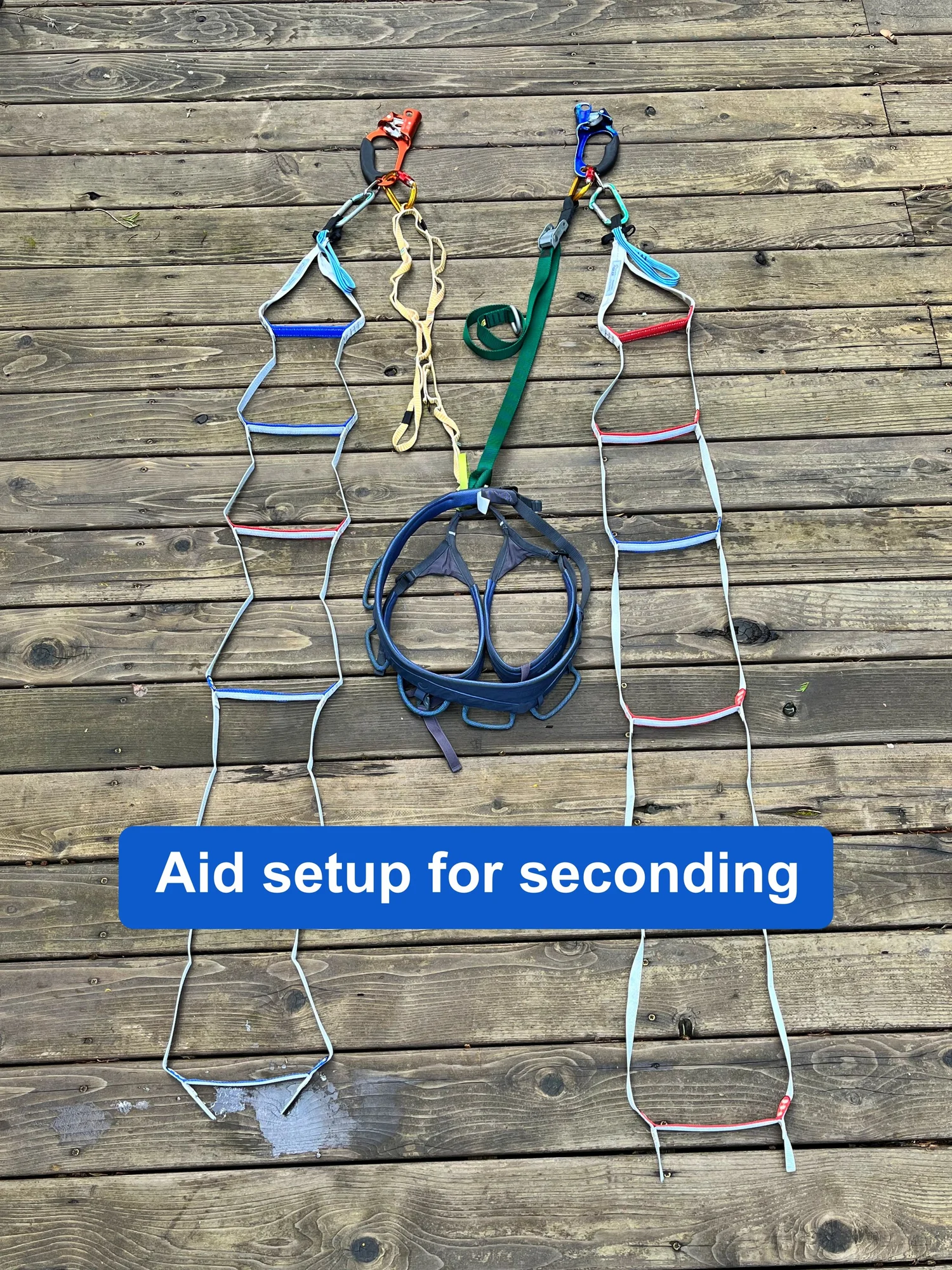 Aid climbing: rig for seconding — Alpinesavvy