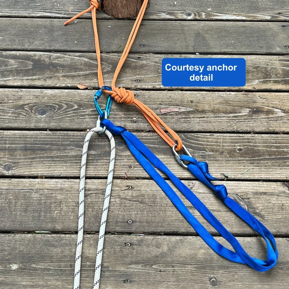 How to rig a "courtesy" anchor — Alpinesavvy