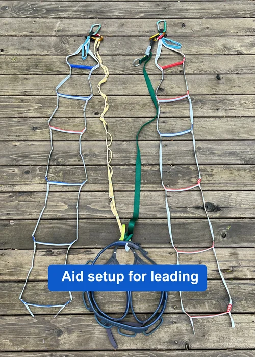 Aid Climbing: rig for leading — Alpinesavvy