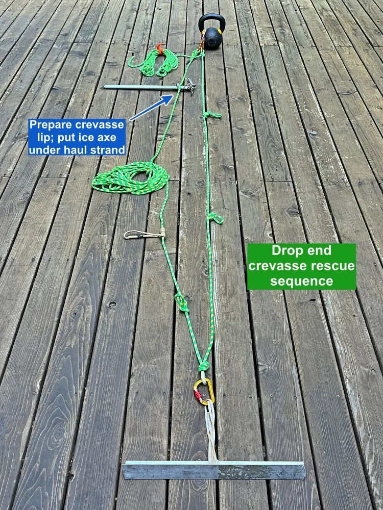 “Drop end 3:1” for crevasse rescue — Alpinesavvy