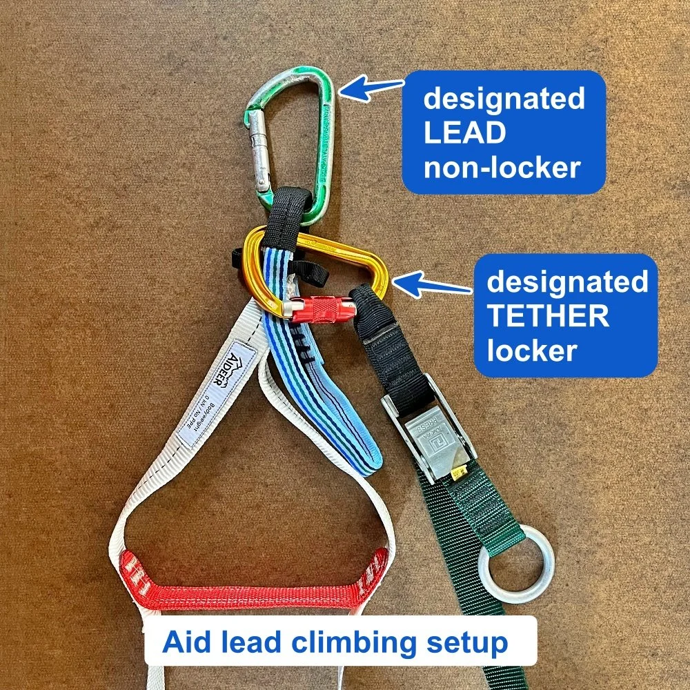 Aid Climbing: rig for leading — Alpinesavvy