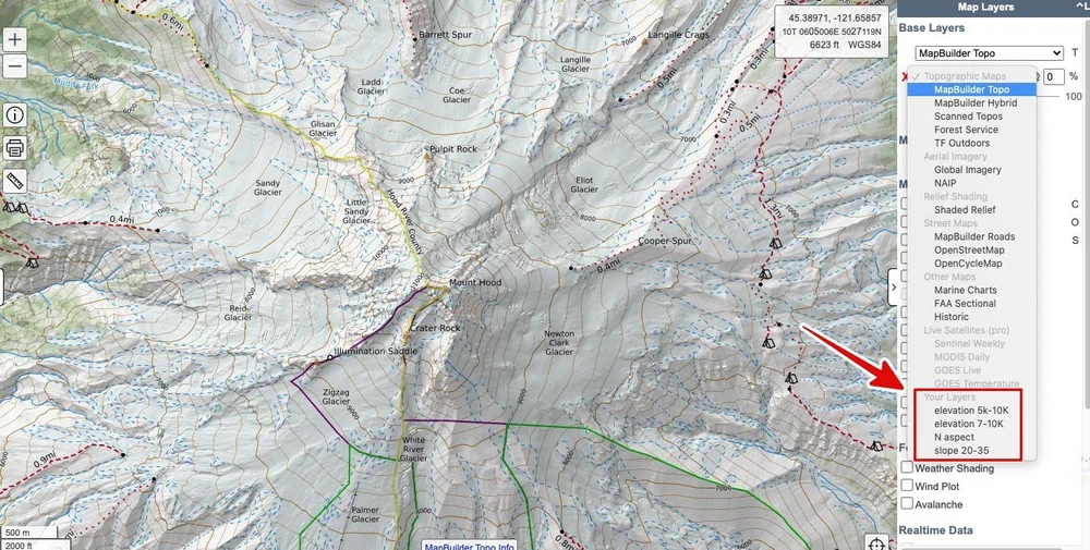 CalTopo pro tip - Custom terrain shading — Alpinesavvy