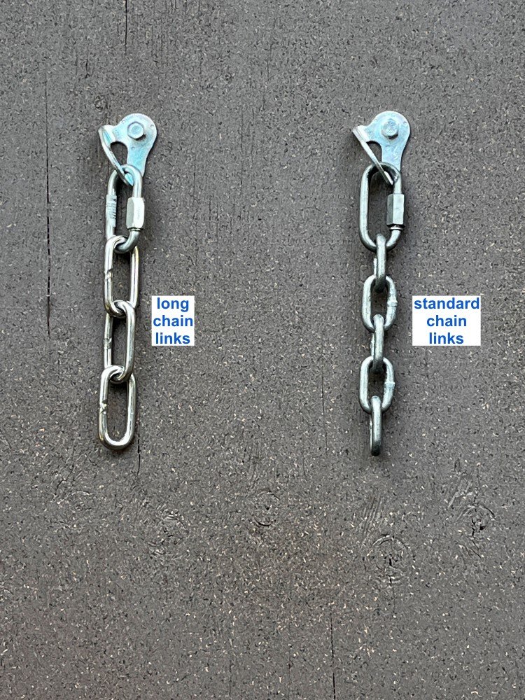 “Long link” chains for fixed anchors — Alpinesavvy