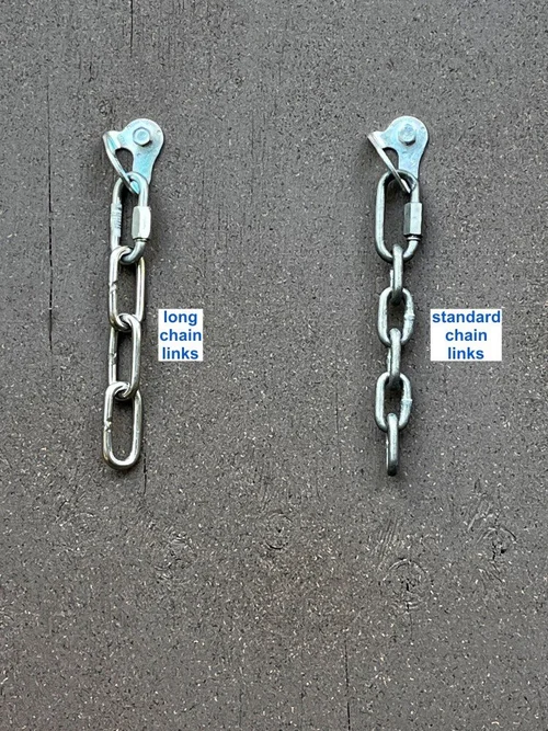 “Long link” chains for fixed anchors — Alpinesavvy