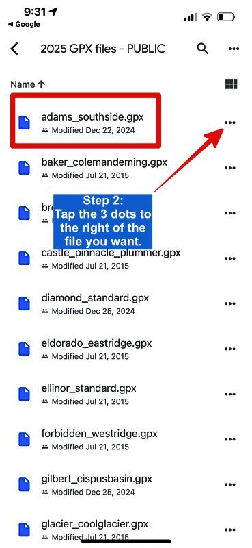 How to add a GPX file to your phone — Alpinesavvy