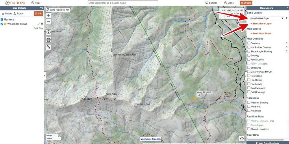 CalTopo pro tip - Custom terrain shading — Alpinesavvy