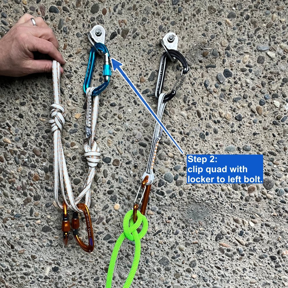 Start your anchor with a quickdraw — Alpinesavvy