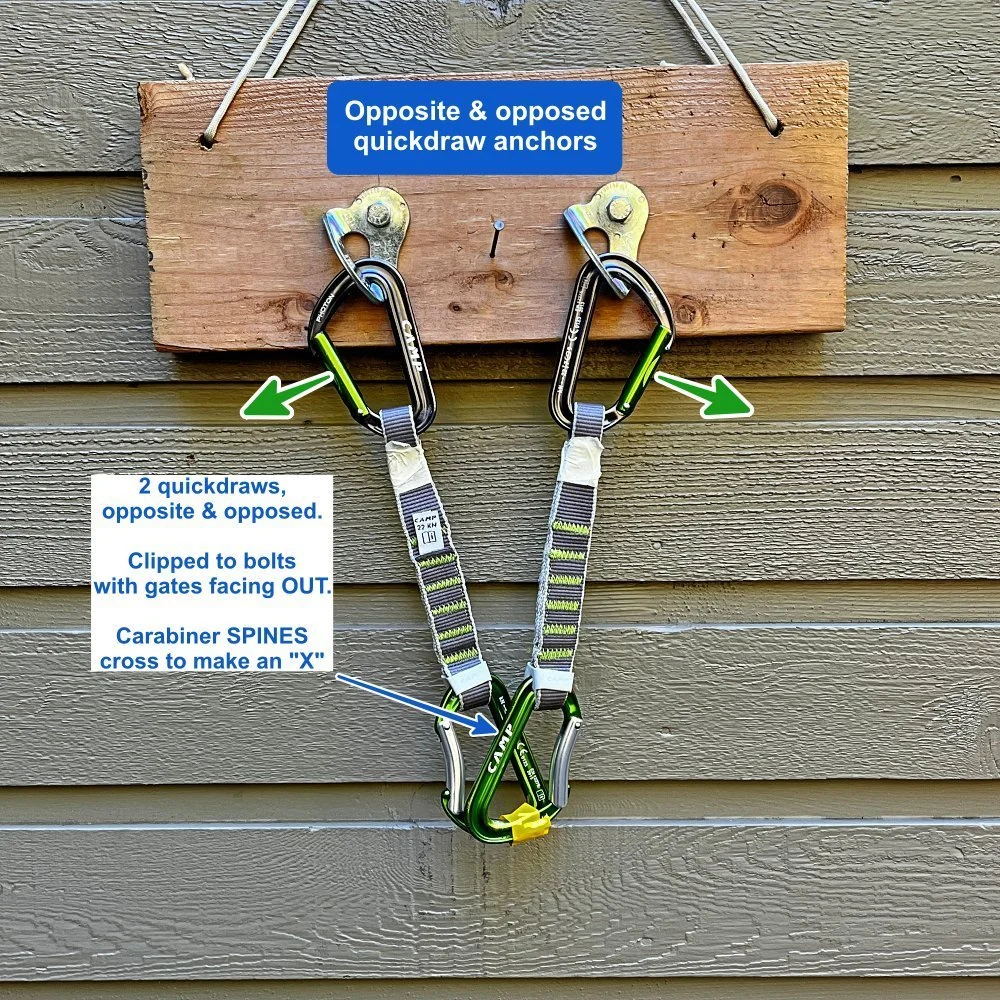 Old School Tools - opposite and opposed carabiners — Alpinesavvy