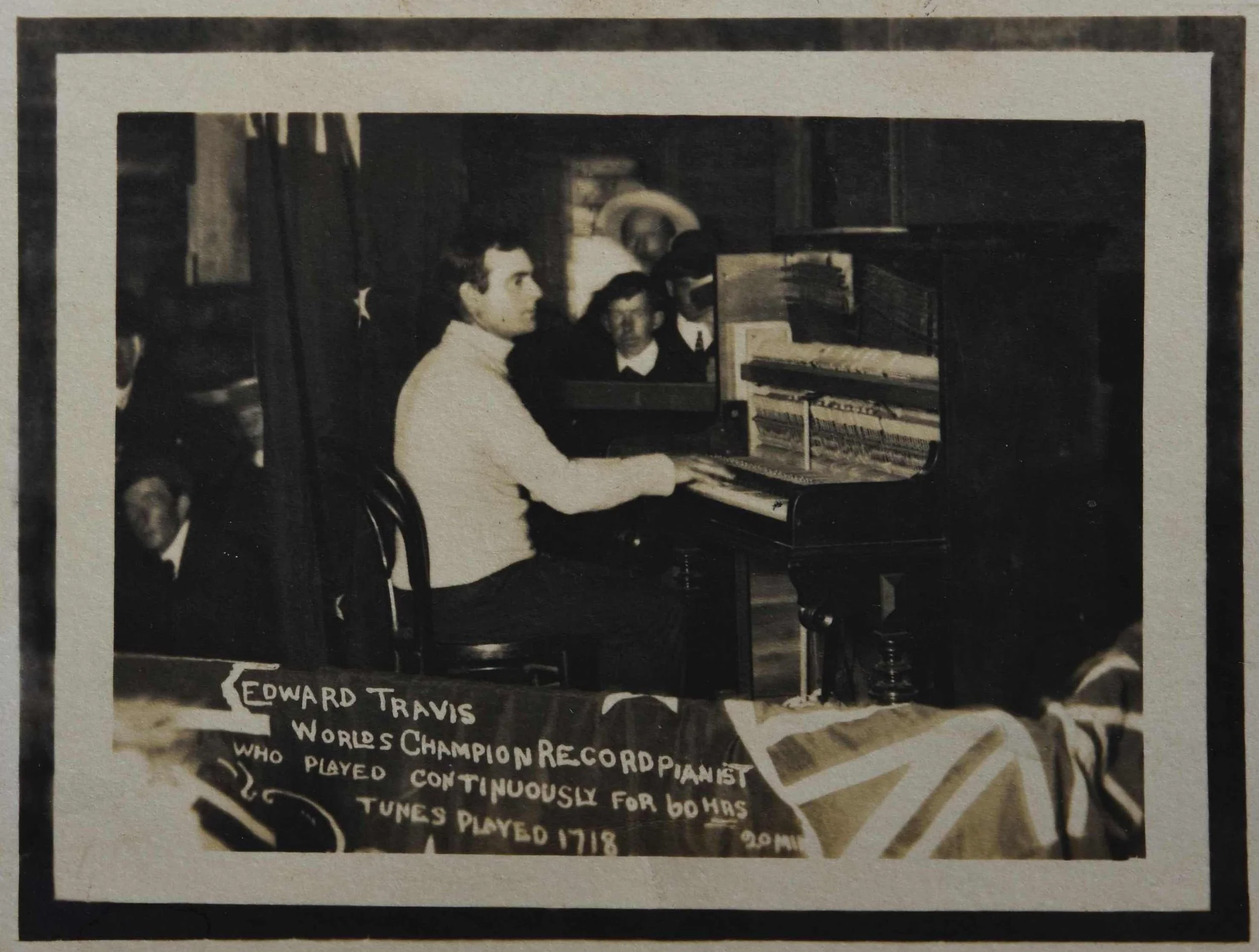 Edward Travis, marathon piano player 1909 - 1911 — Piano & Theory Lessons