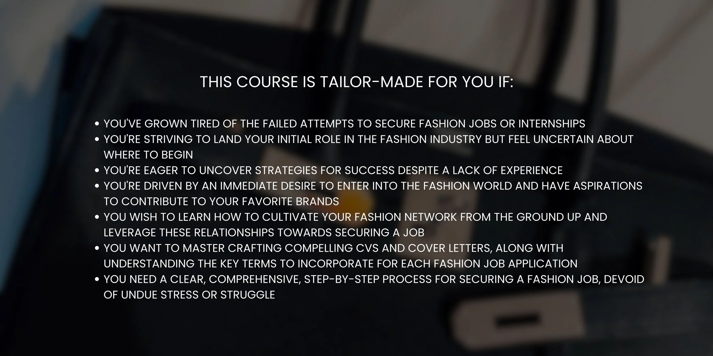 Enter the Fashion Industry - Fashion Super-Intern: The Course - The ...