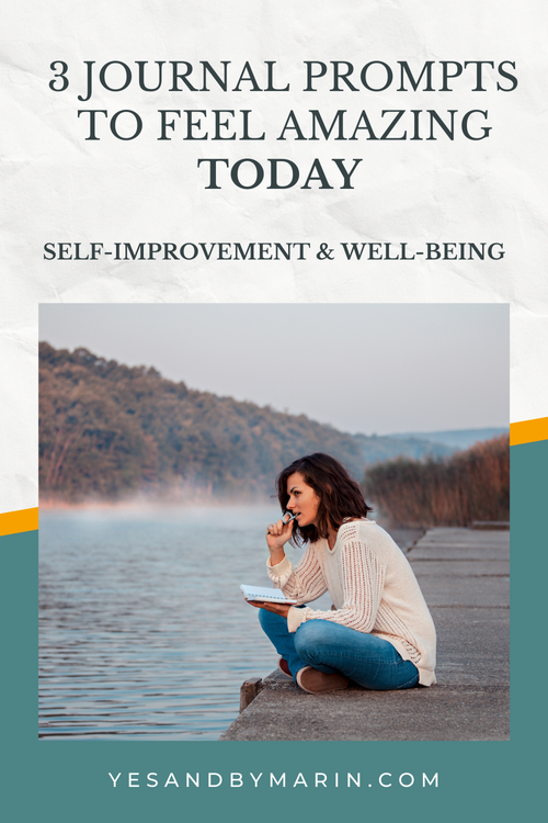 Journal for Self-improvement and Well-being | 3 prompts to feel amazing ...