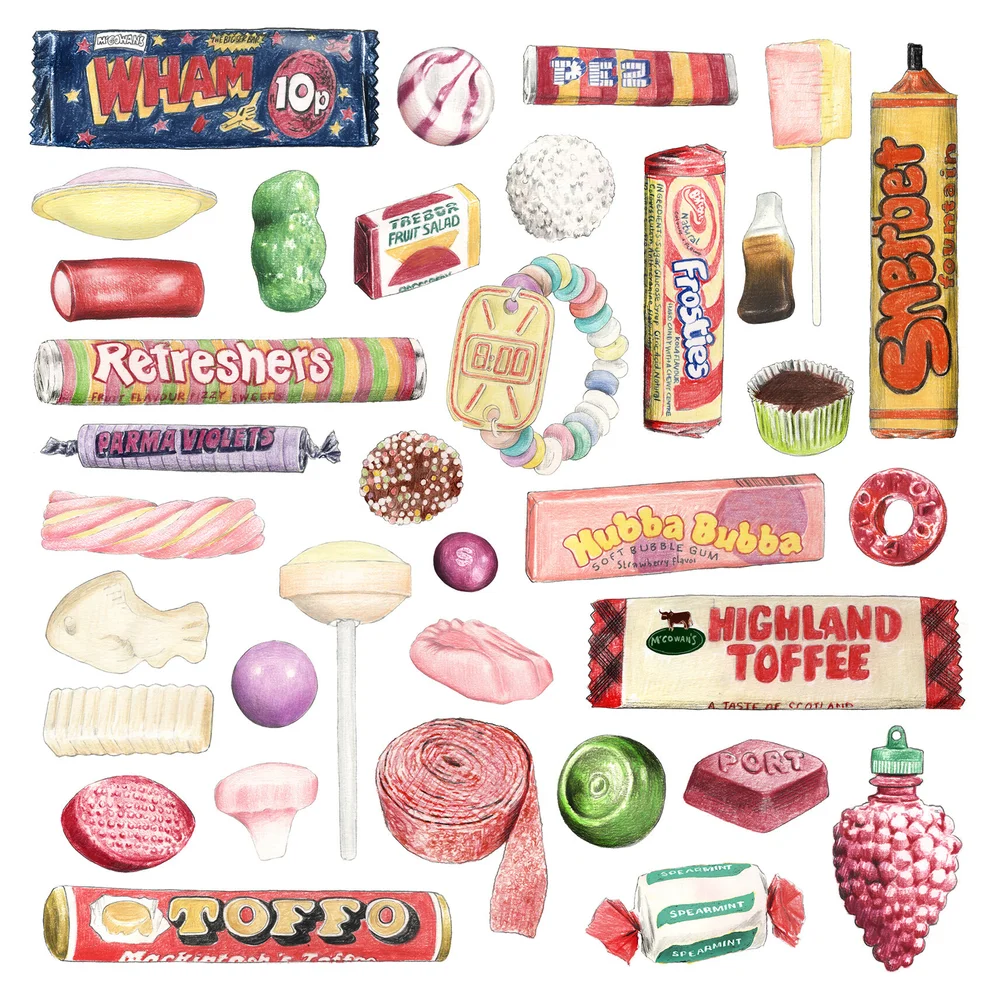 Sweets - pencil drawing — Christine Berrie