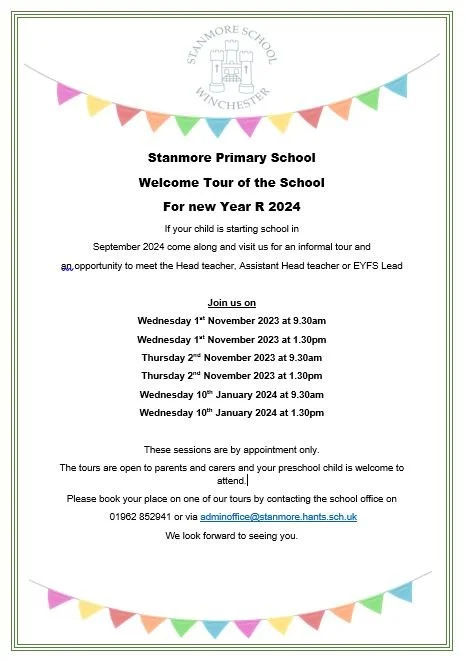 Welcome Tour of Stanmore Primary School — Stanmore Primary Winchester