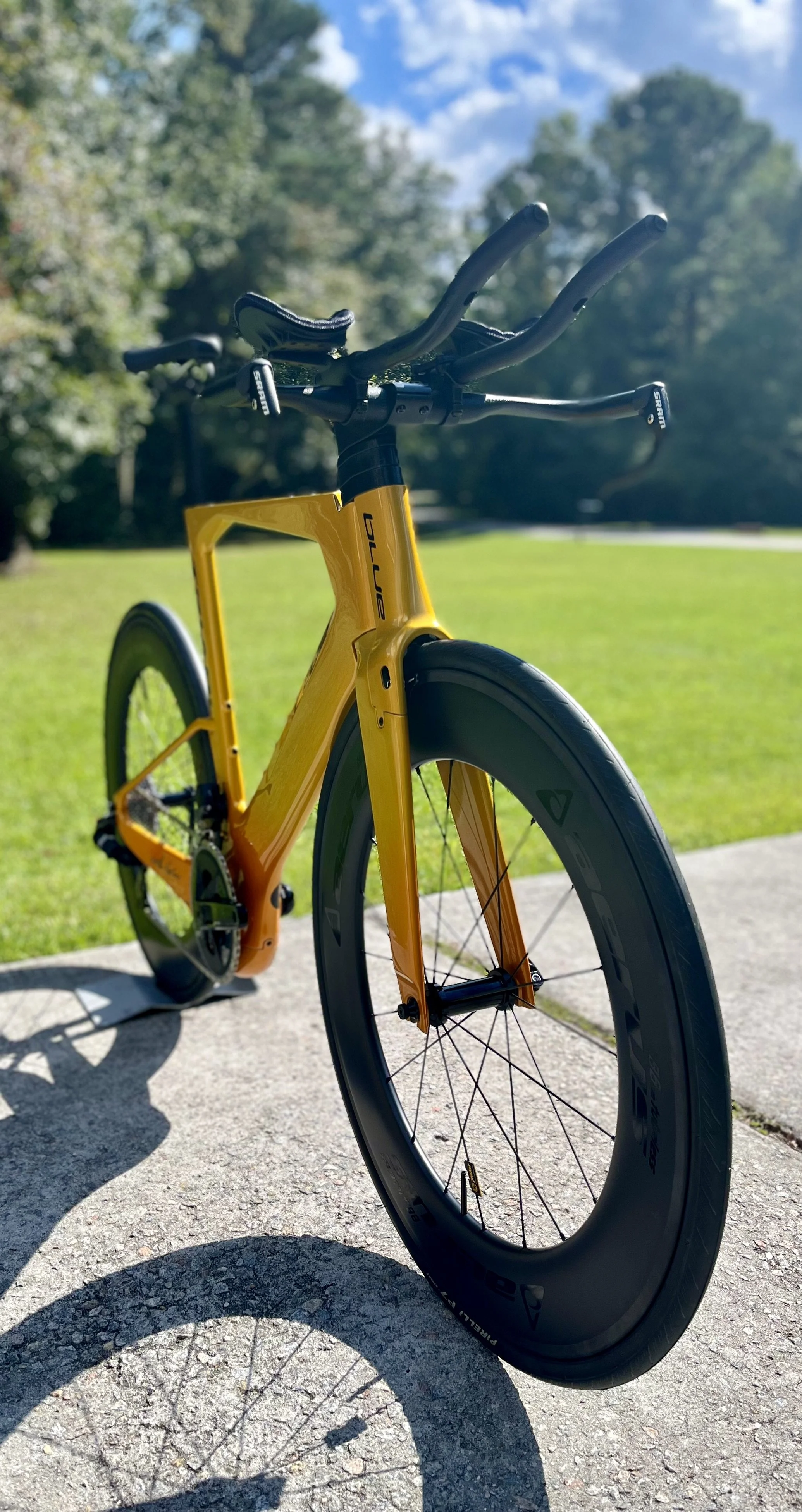 Triad Elite Sram Rival AXS ML — Blue Competition Cycles