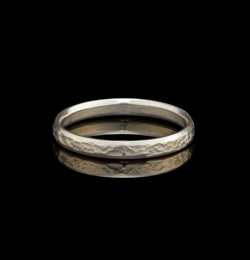 Narrow Granite Gold Ring — Abigail Brown