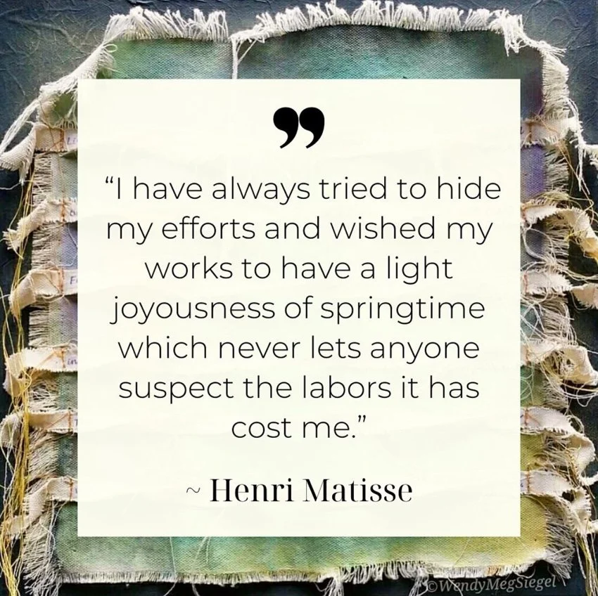 5 Art Quotes by Henri Matisse — Wendy Meg Siegel Art