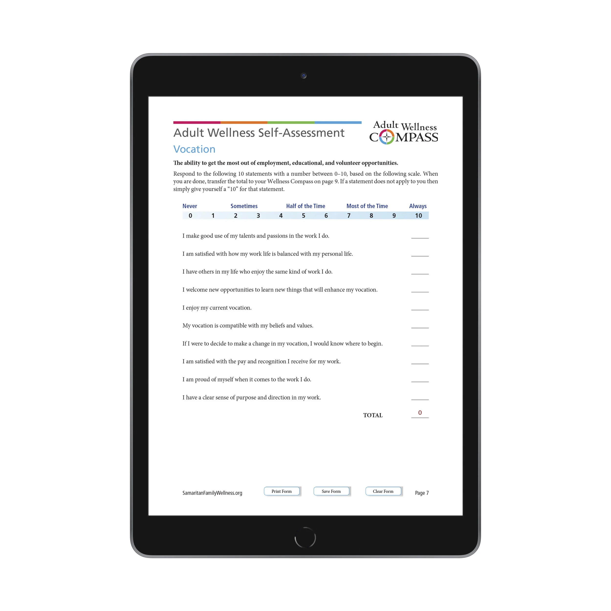 Assessments — The Wellness Compass Initiative