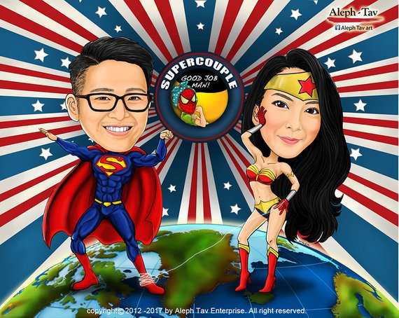 Paper & Party Supplies Paper Invitations Superhero Wedding Save the ...