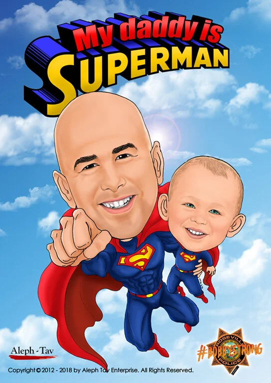 Customize Digital Caricature for Father's Day - perfect gift for him ...