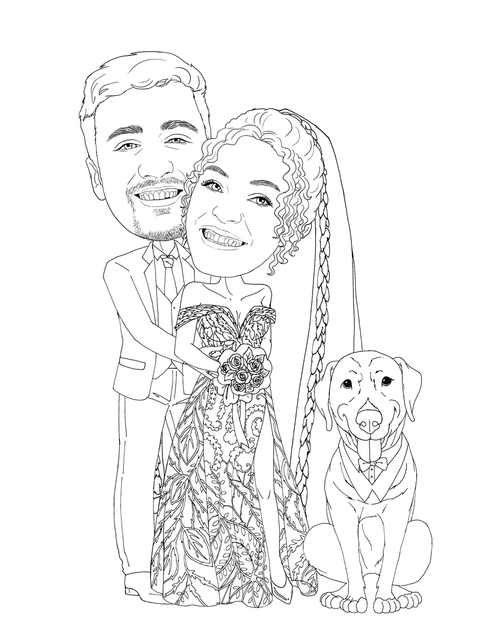Printable Wedding Coloring Pages Kids