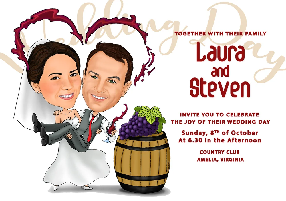 Cartoon Wedding Couple