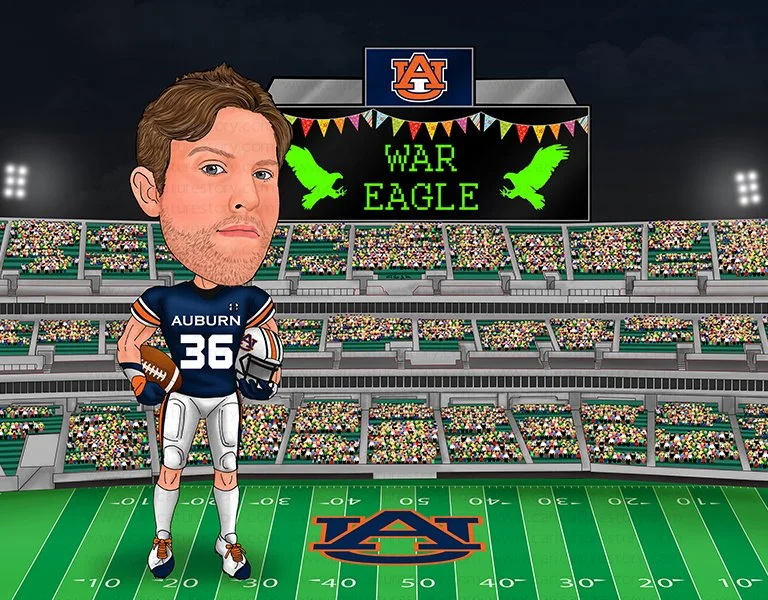 Football Field Cartoon