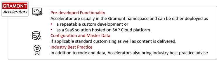 GRAMONT Accelerators - Innovations in S/4HANA and ERP — GRAMONT