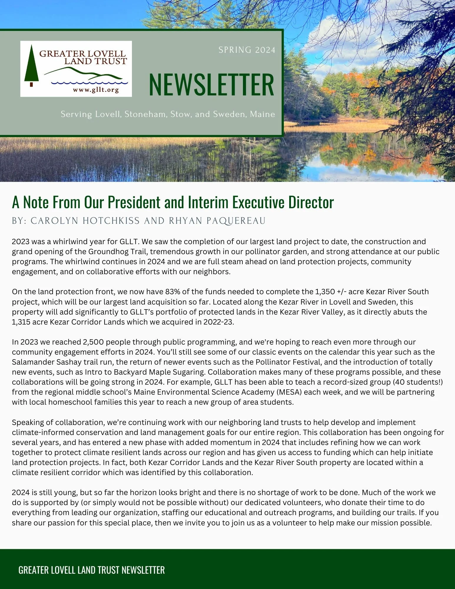 Hiking Trails & More — Greater Lovell Land Trust
