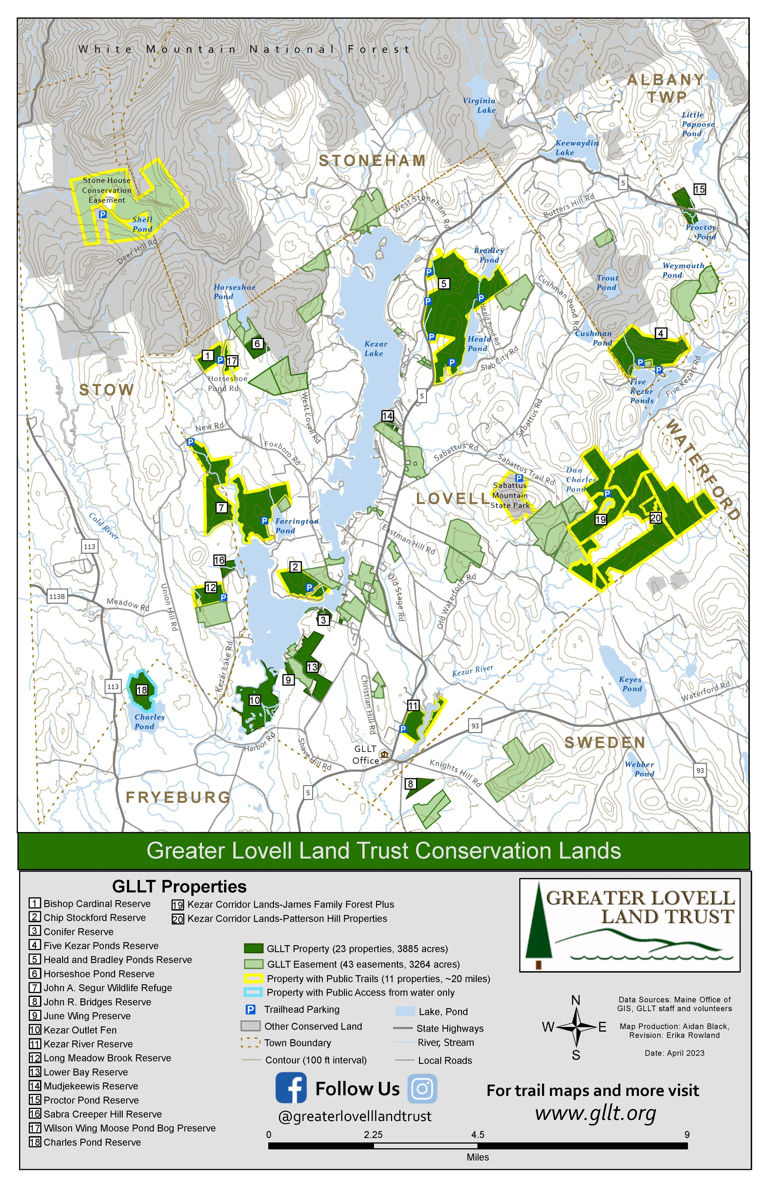 GLLT Properties-Additional Information — Greater Lovell Land Trust