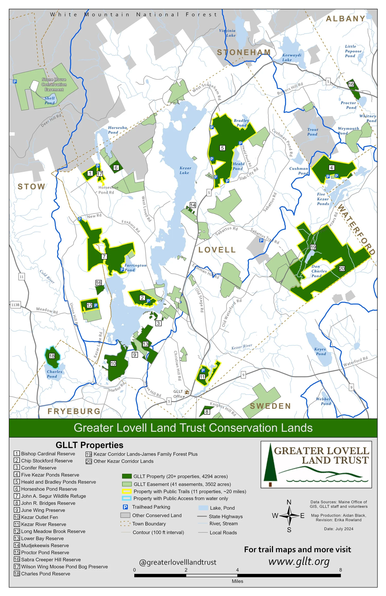 GLLT Properties-Additional Information — Greater Lovell Land Trust