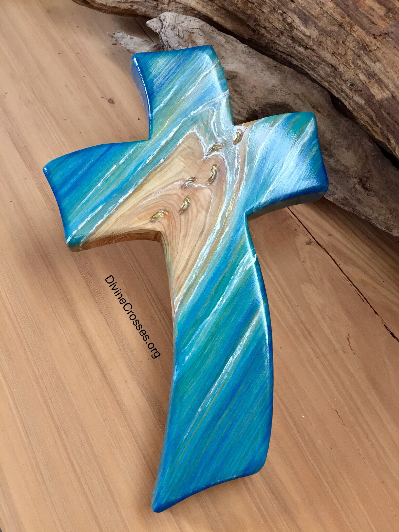 Footprints in the Sand Crosses — DivineCrosses®