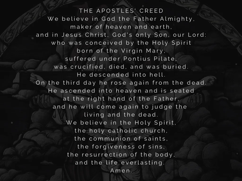 Apostles Creed Background
