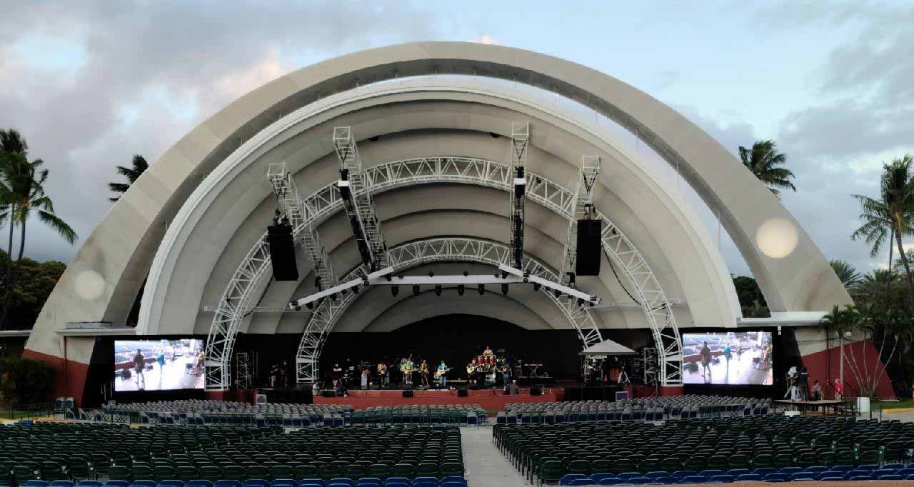 Tom Moffatt Waikīkī Shell & Audience — Henry Kapono
