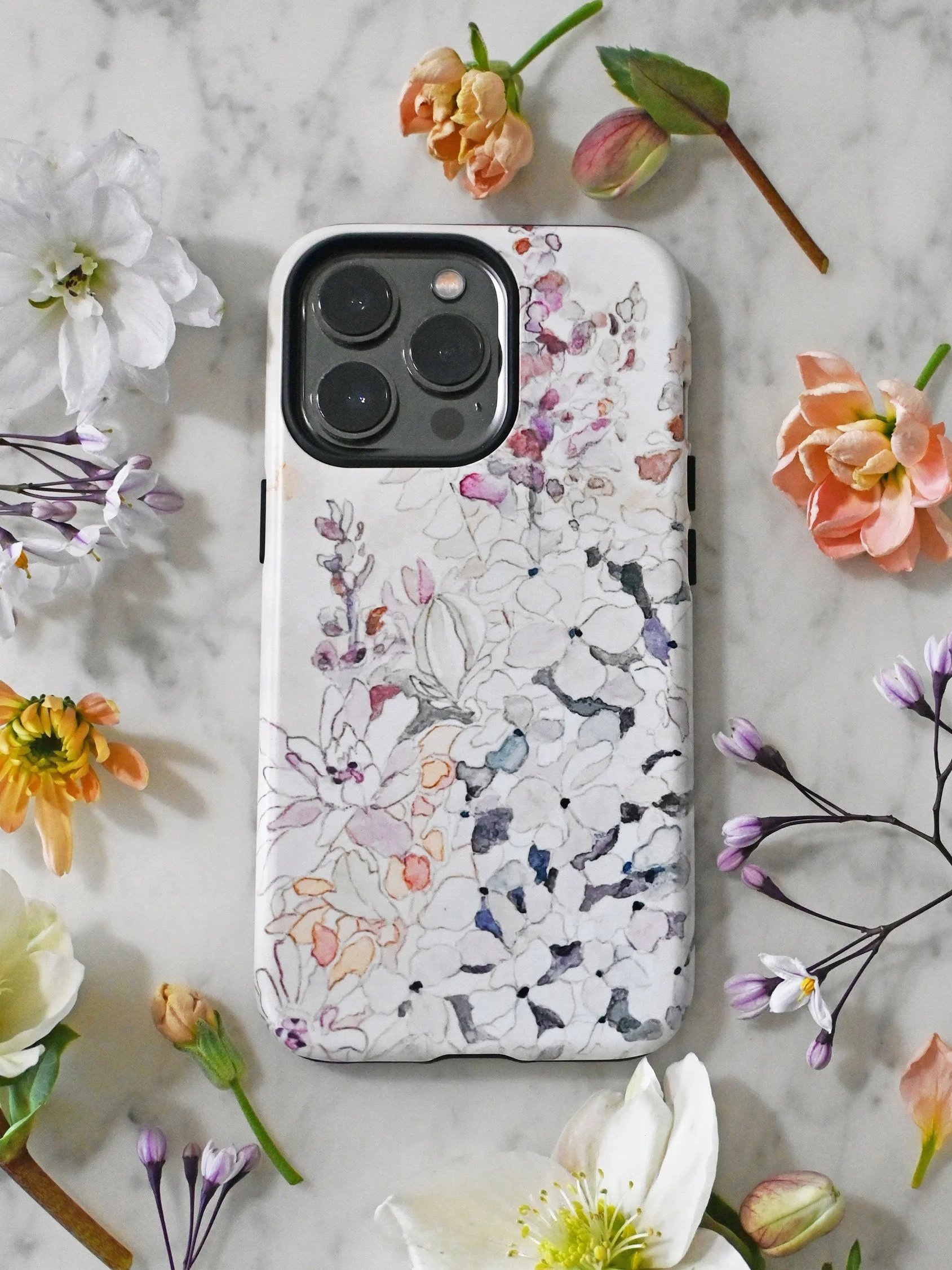 My Top 5 Bestselling Floral Phone Cases – Hand-Painted Designs — Talia Designs
