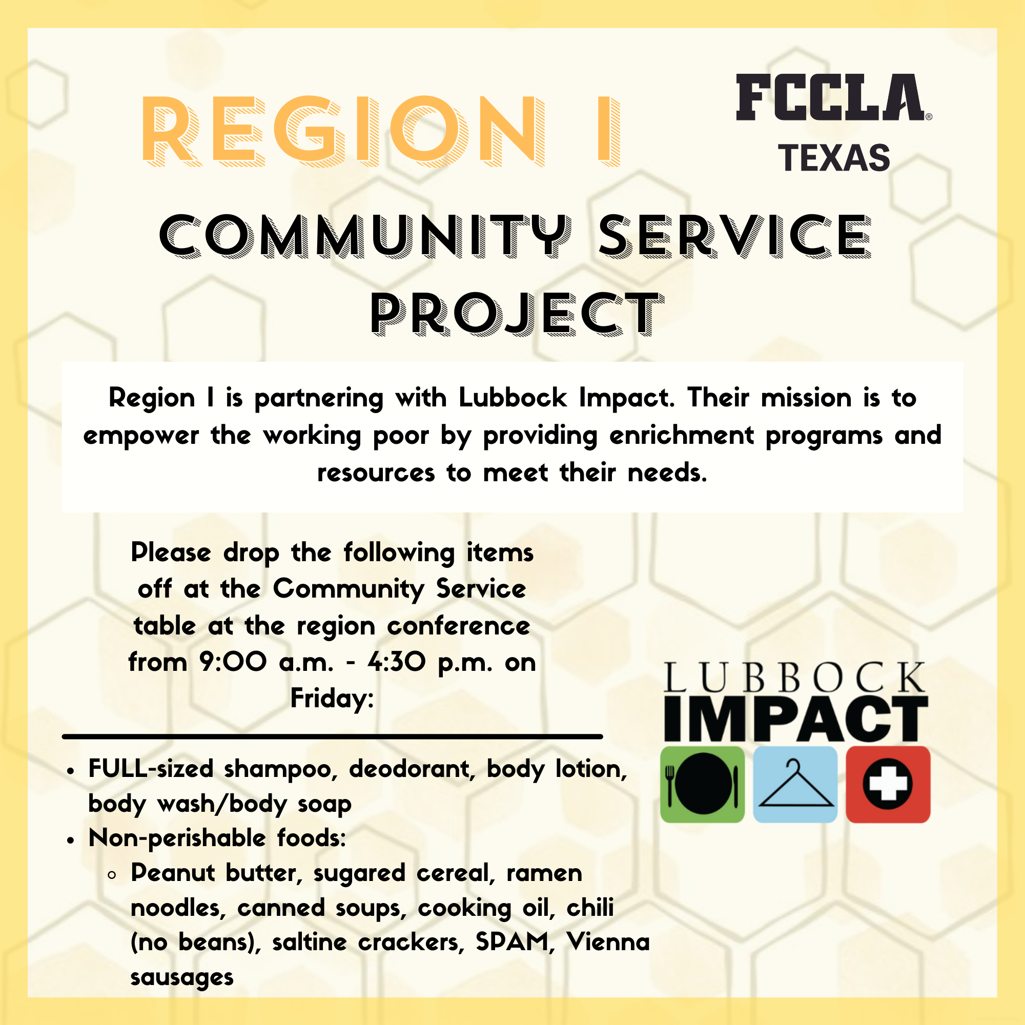 Community Service — Texas FCCLA