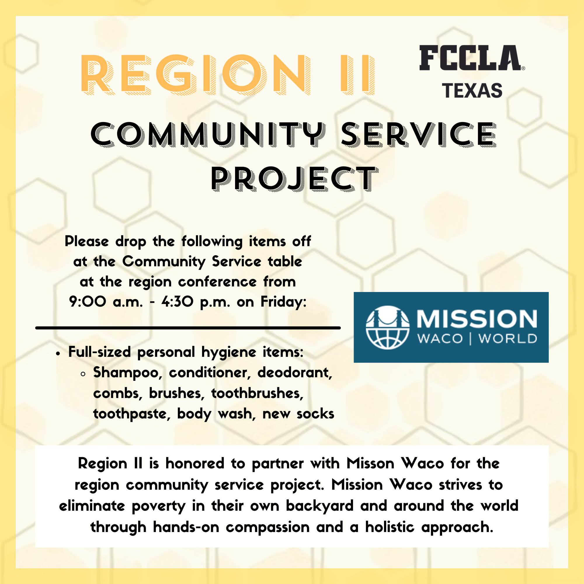 Community Service — Texas FCCLA