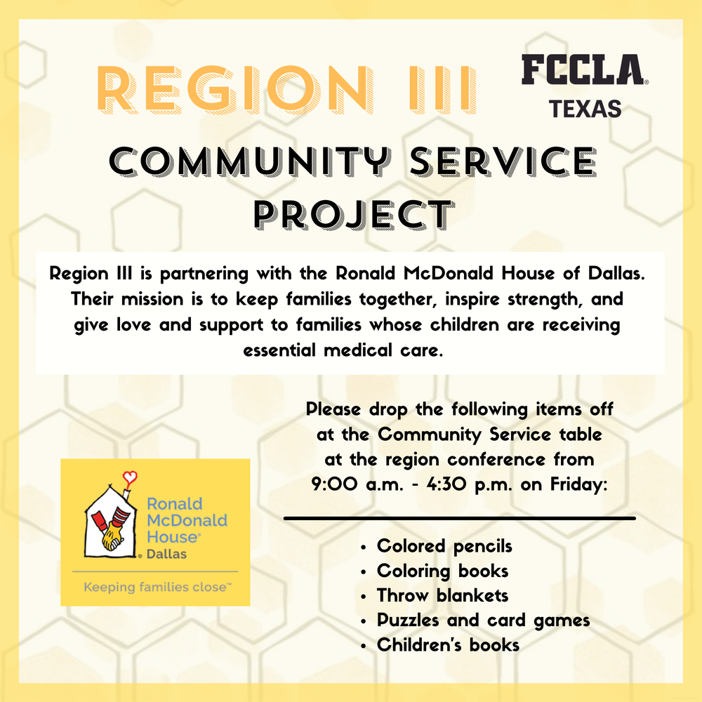 Community Service — Texas FCCLA