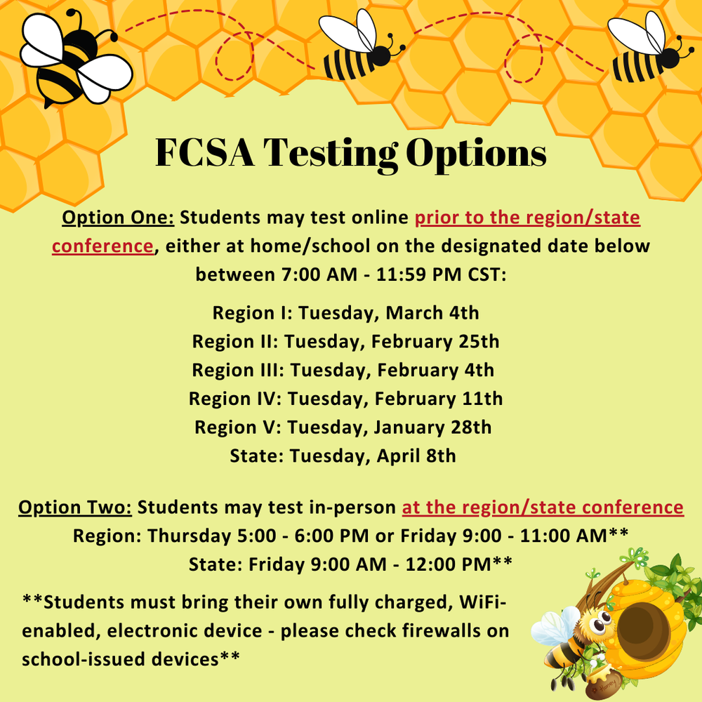 Family & Consumer Sciences Assessments — Texas FCCLA